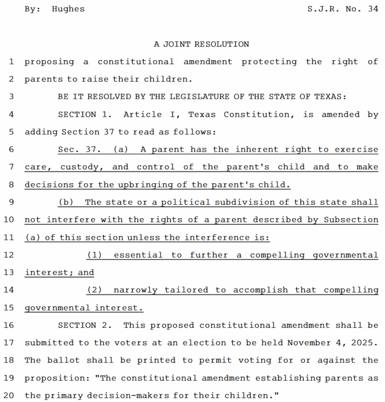 Vote No On Texas Proposition 15 Parental Rights Amendment Here S How